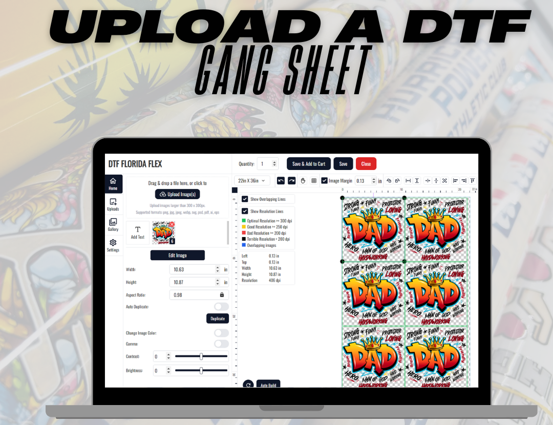 (12"x36") (Build a DTF Gang Sheet) – DTF FLORIDA FLEX